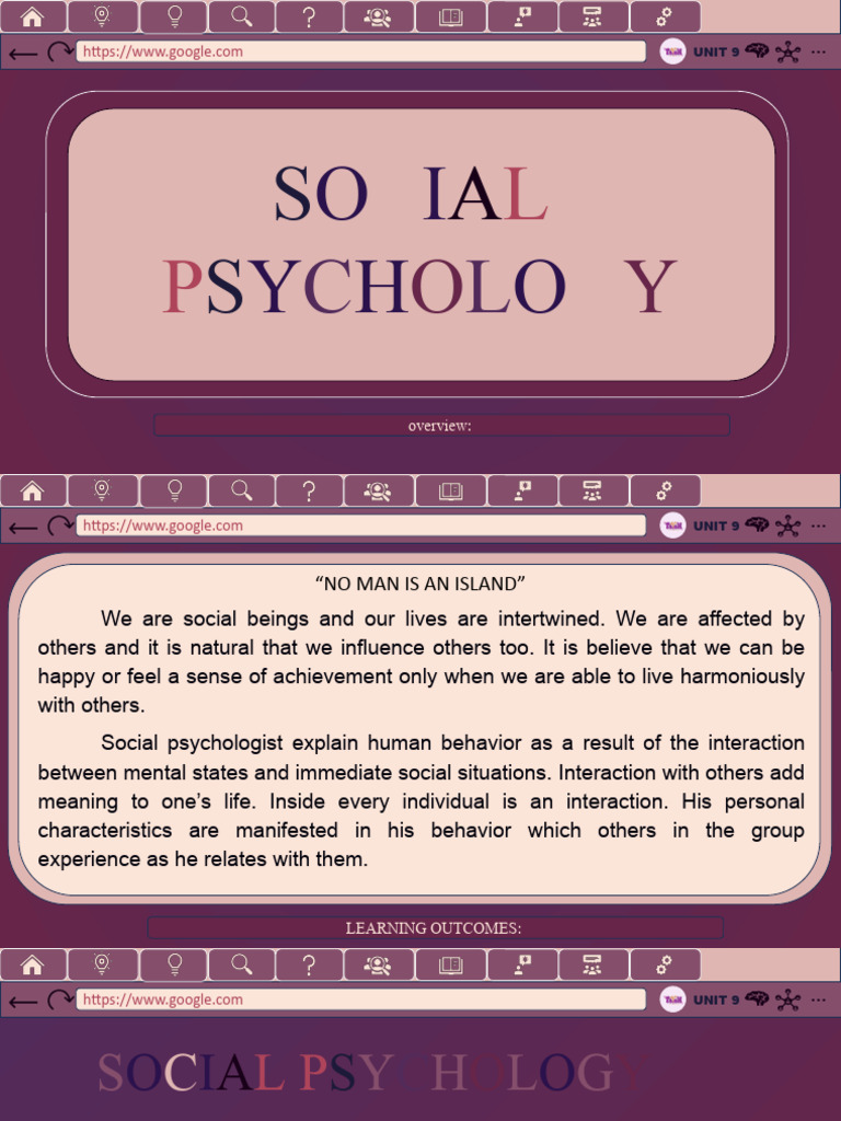 UNIT 9 - Social Psychology | PDF | Social Psychology | Attitude ...