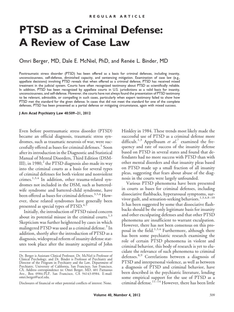 509 Full | PDF | Insanity Defense | Burden Of Proof (Law)