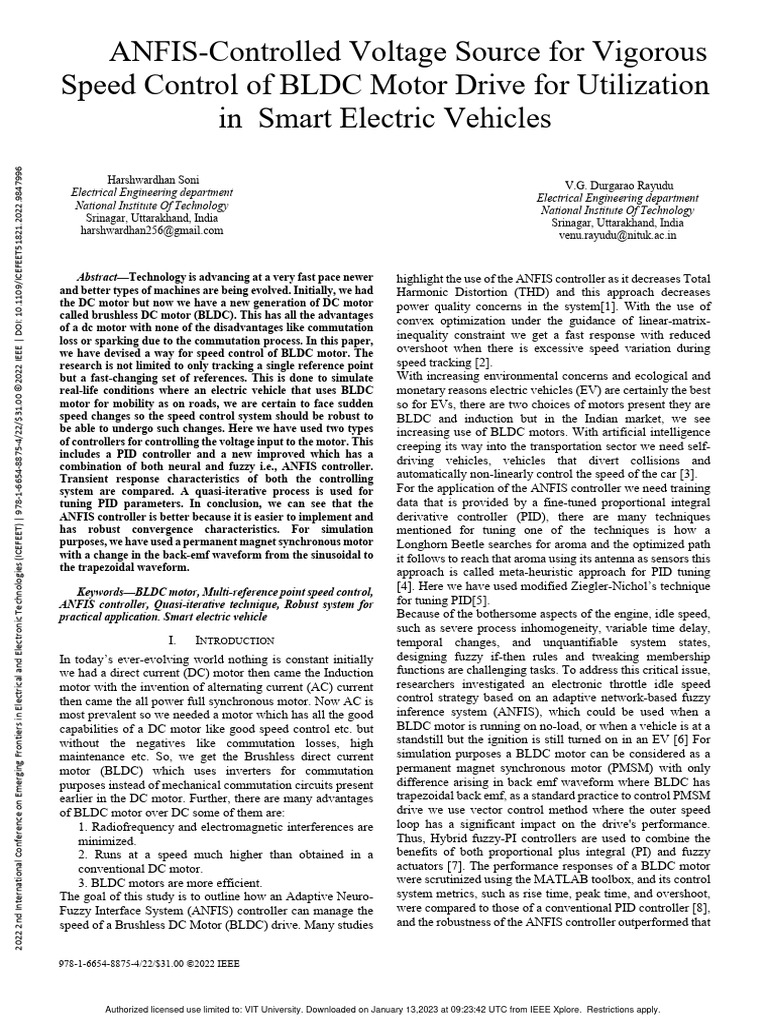 Ieee 2 | PDF | Electric Motor | Power Inverter