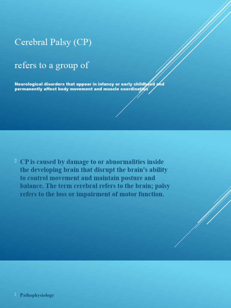 Cerebral Palsy | PDF | Cerebral Palsy | Medical Specialties