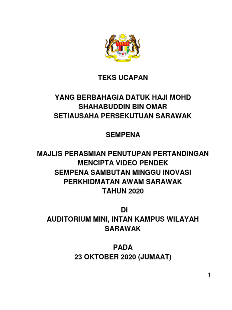 teks-ucapan-majlis-perasmian-penutupan-pertandingan-mencipta-video ... teks-ucapan-majlis-perasmian-penutupan-pertandingan-mencipta-video ...
