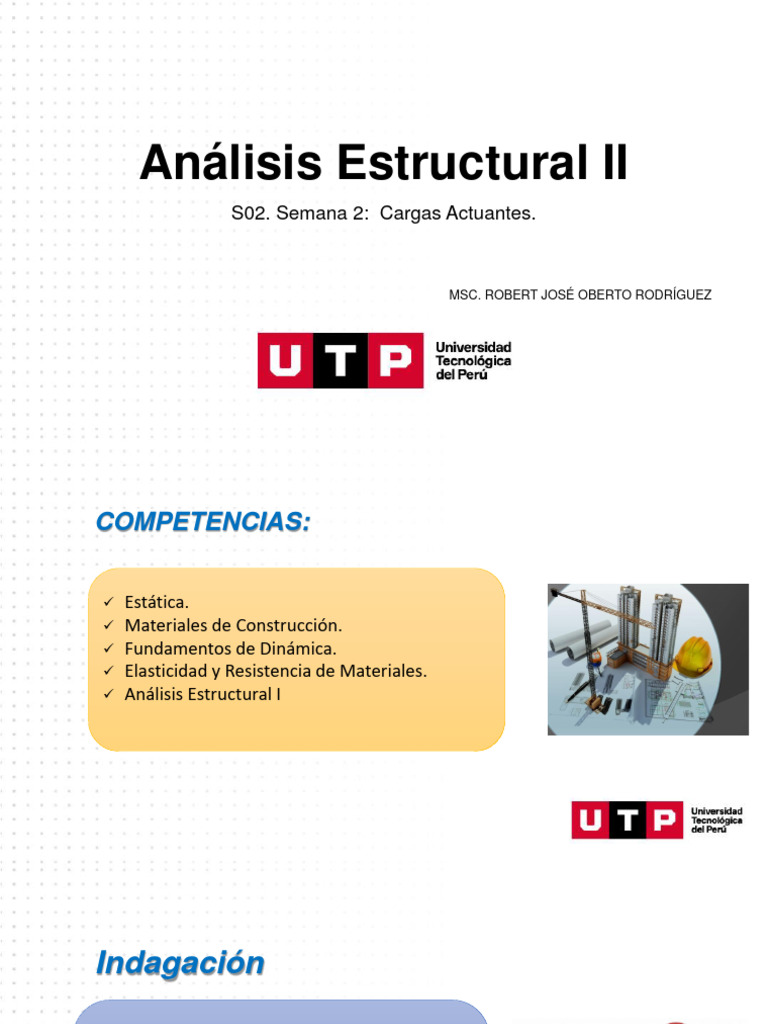 S02 - s2 - Análisis Estructural II | PDF | Temblores | Análisis estructural