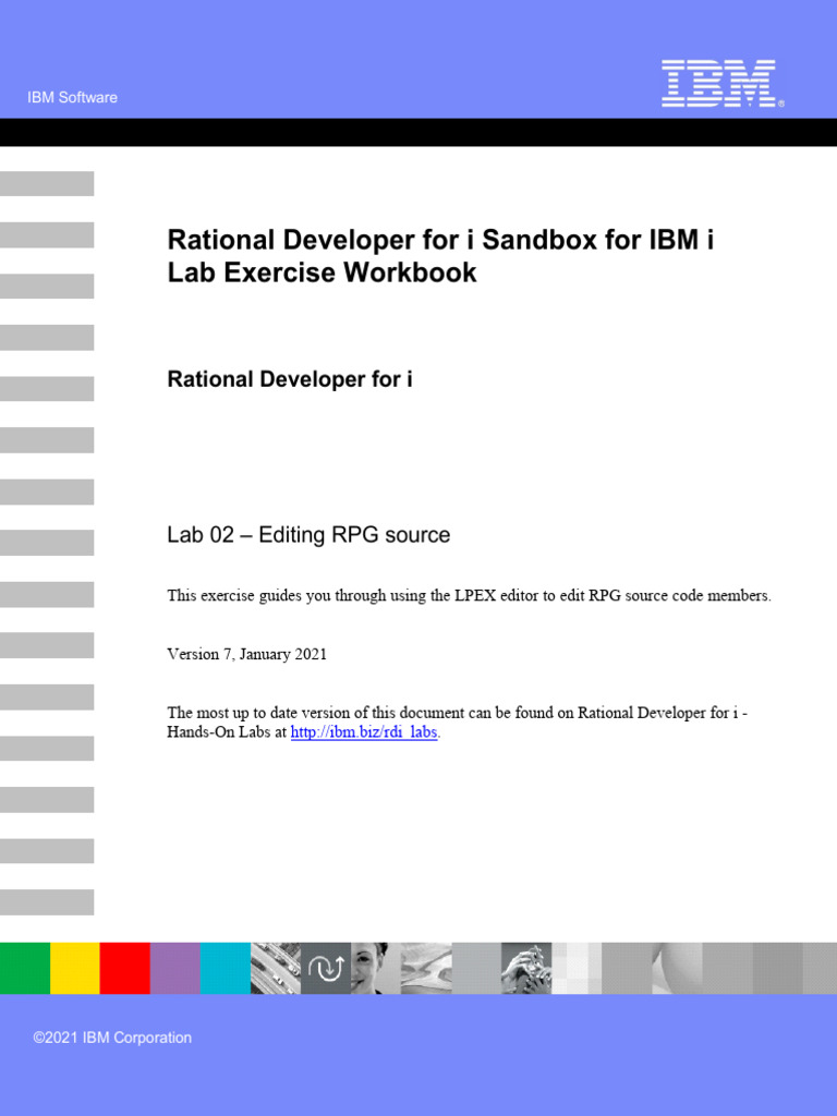 Lab02 RDi Editing 2 | PDF | Ibm Rpg | Computer Program