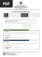 Pre Repair and Post Repair Inspection Report | PDF