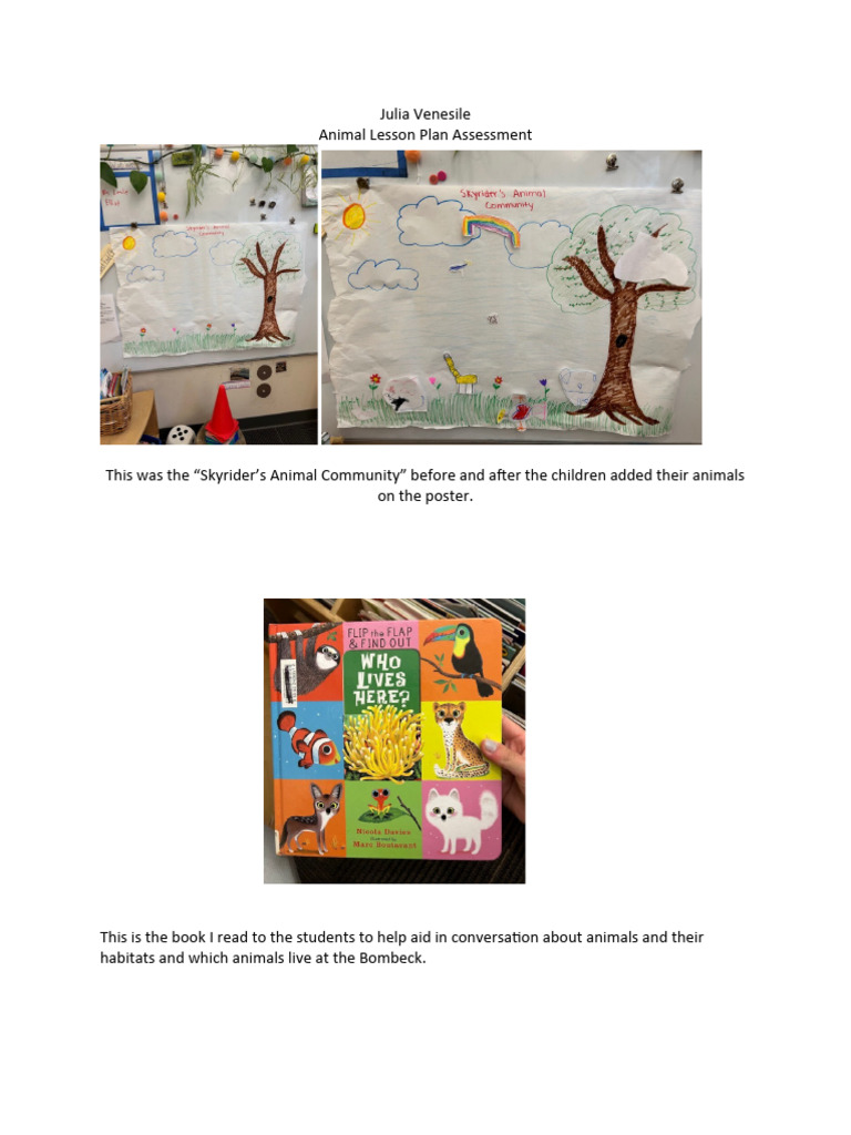 ece animal lesson plan-assessment | PDF | Giraffe | Zoology