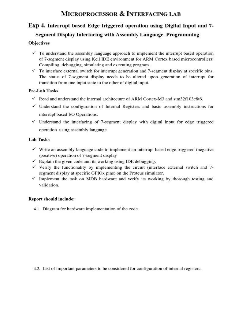 MPI - LAB - 4 (Spring - 2024) | PDF | Assembly Language | Integrated ... MPI - LAB - 4 (Spring - 2024) | PDF | Assembly Language | Integrated ...