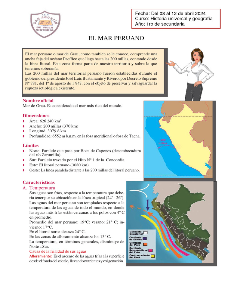 Características del Mar Peruano | PDF | Perú | Agua