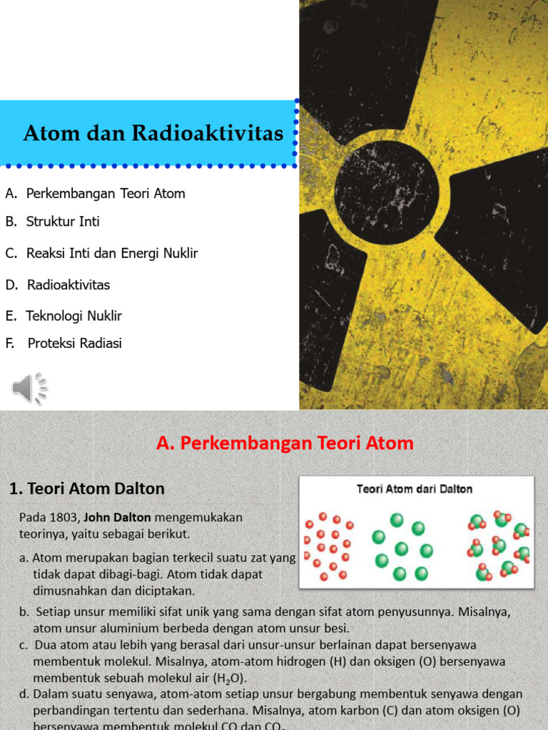 Atom Dan Radioaktivitas | PDF | Sains & Matematika | Teknologi & Rekayasa