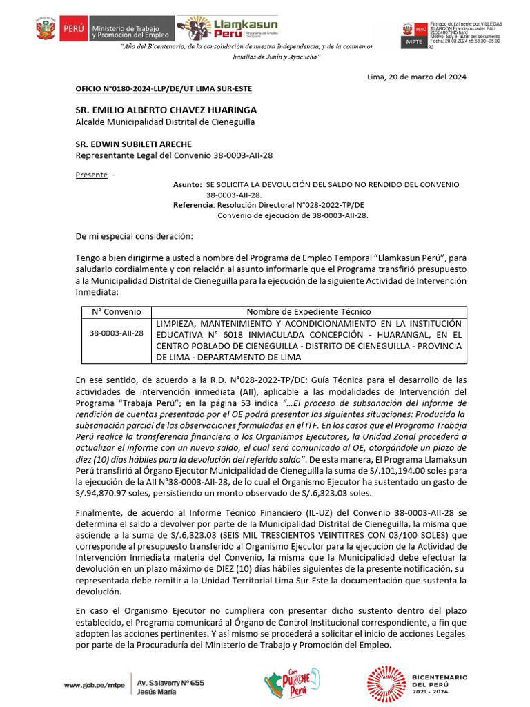 Oficio N°180-2024[F] | PDF