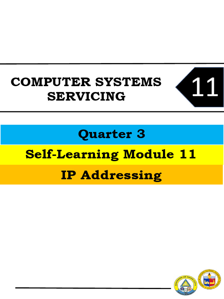 Computer Systems Servicing: Quarter 3 Self-Learning Module 11 IP Addressing | PDF | Internet ...
