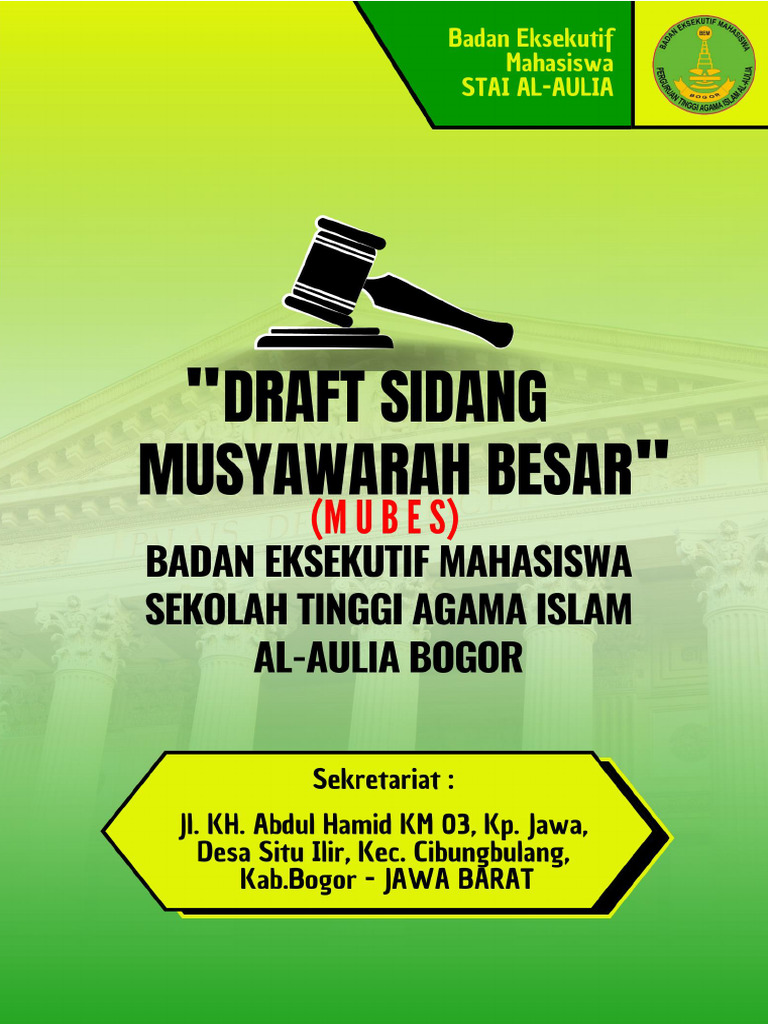 Draft Tata Tertib Mubes, Adart Bem | PDF | Karier & Perkembangan