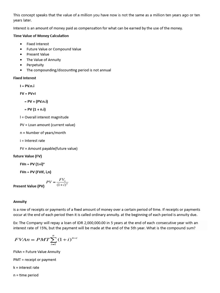 test edi | PDF | Present Value | Interest