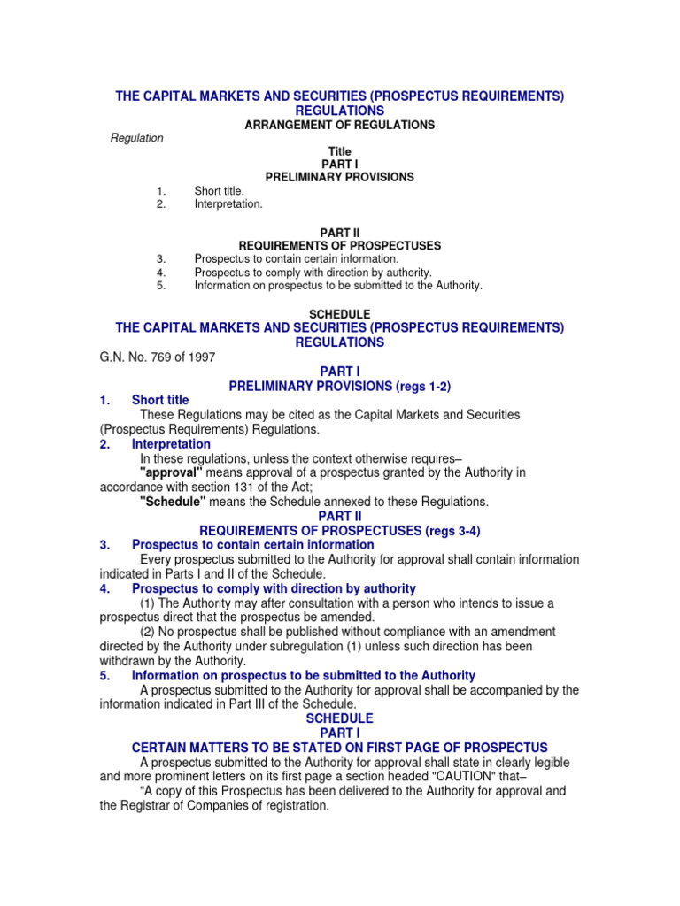 En-1706791487-Prospectus - Requirements Regulations | PDF | Debt ...