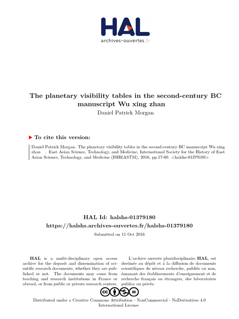 The Planetary Visibility Tables in The S | PDF | Planets | Jupiter