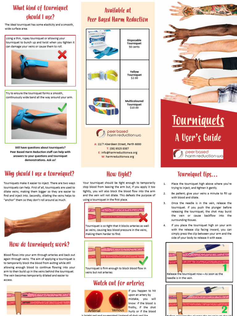 Tourniquet Use and Techniques Guide | PDF | Vein | Artery