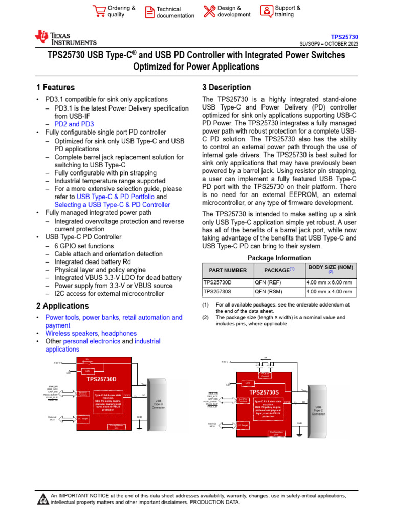 Tps 25730 | PDF | Electrostatic Discharge | Microcontroller