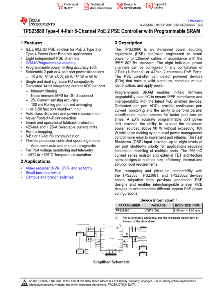 Tps 23880 | PDF | Manufactured Goods | Electrical Engineering