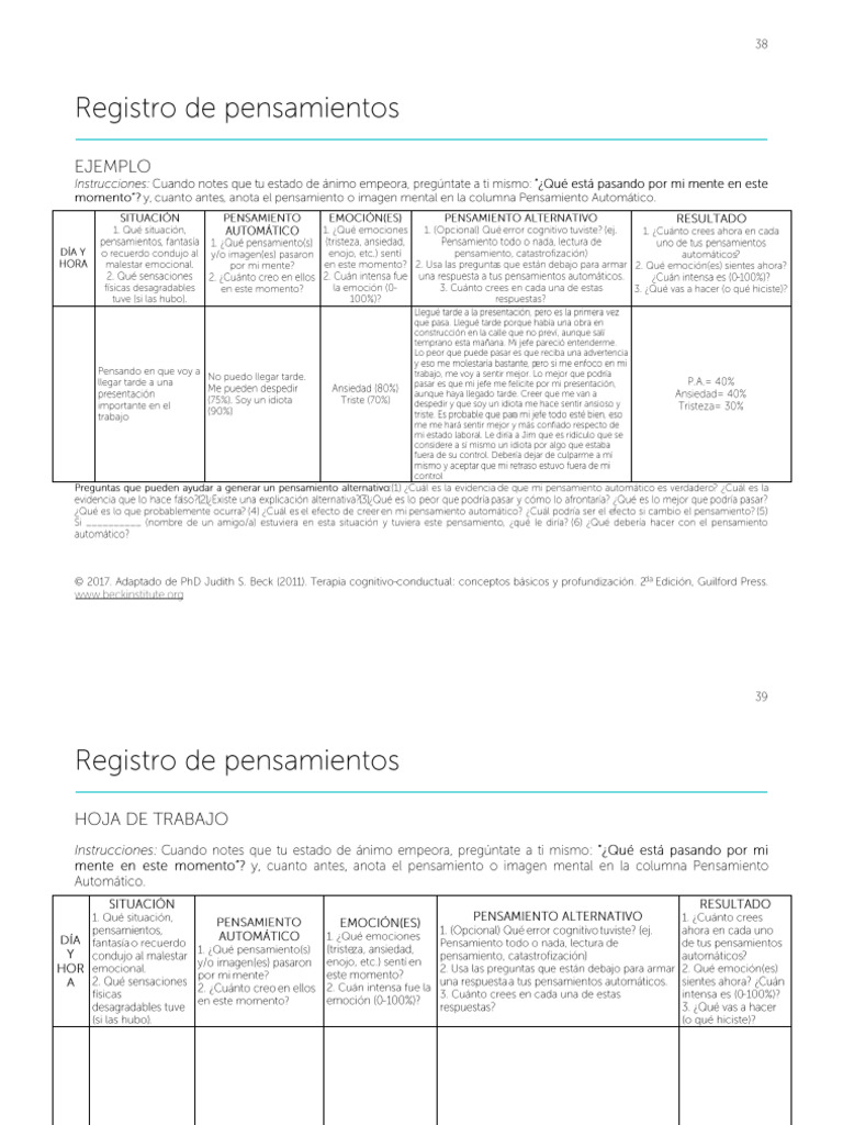 Fichas Terapeuticas MODELO ABC | PDF