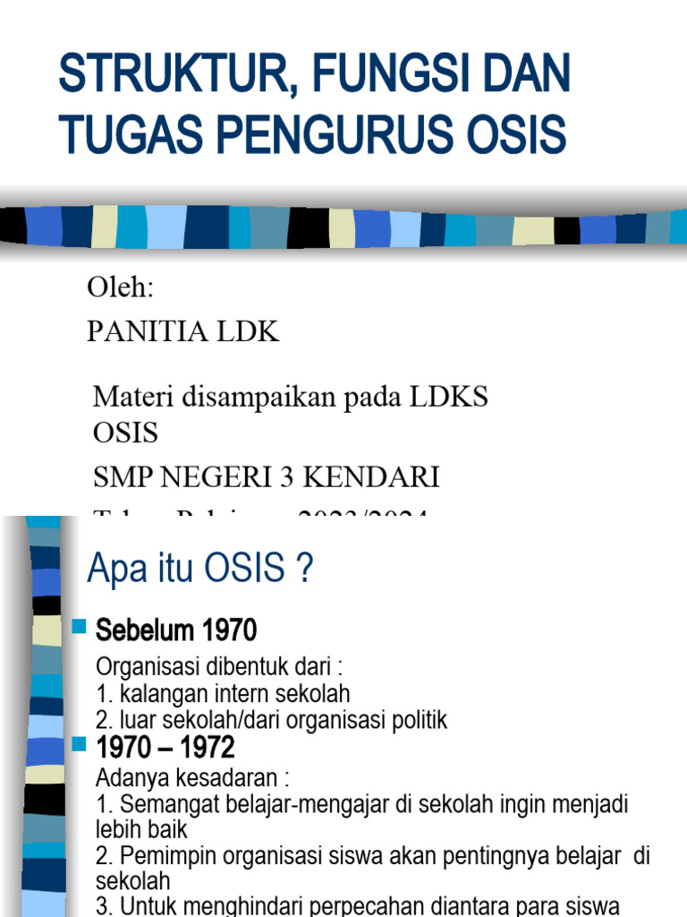 Struktur dan Tugas Pengurus OSIS | PDF | Karier & Perkembangan ...