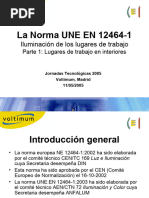 UNE-EN - 12464-1 2022 - Ilum. Lugares Trabajo Int. | PDF