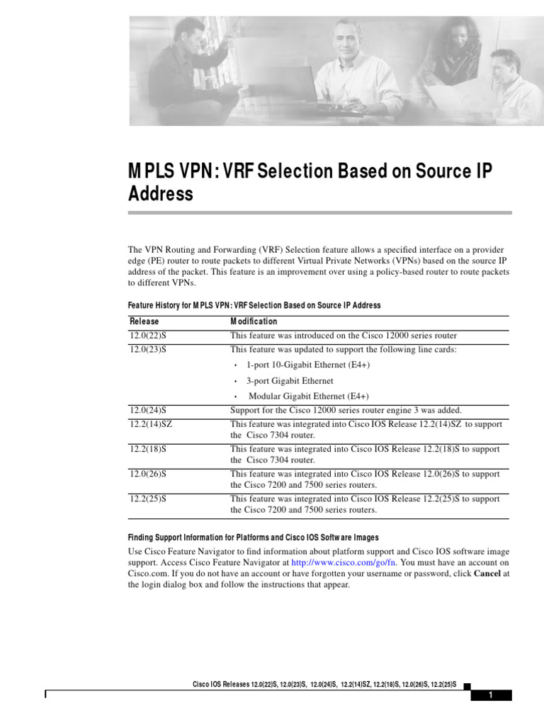 MPLS VPN: VRF Selection Guide | PDF | Virtual Private Network | Networking