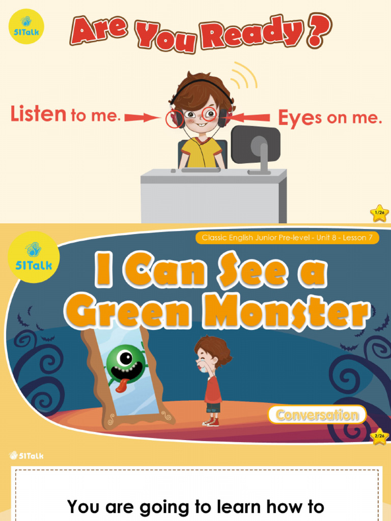 Lesson 7 I Can See A Green Monster | PDF