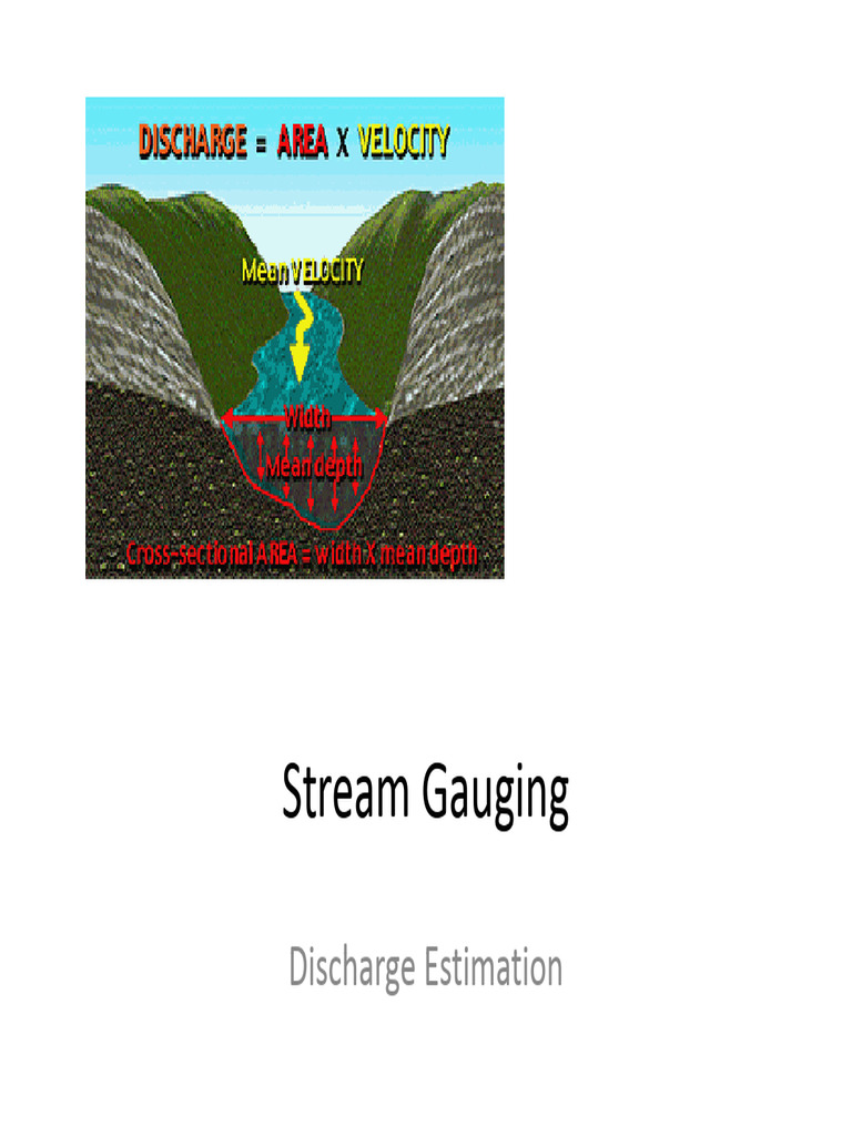 8. Stream Gauging | PDF | Discharge (Hydrology) | Metrology
