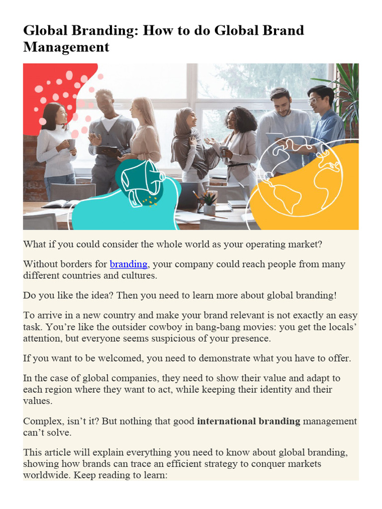 5.3 Developing International Brands | PDF | Brand | Strategic Planning