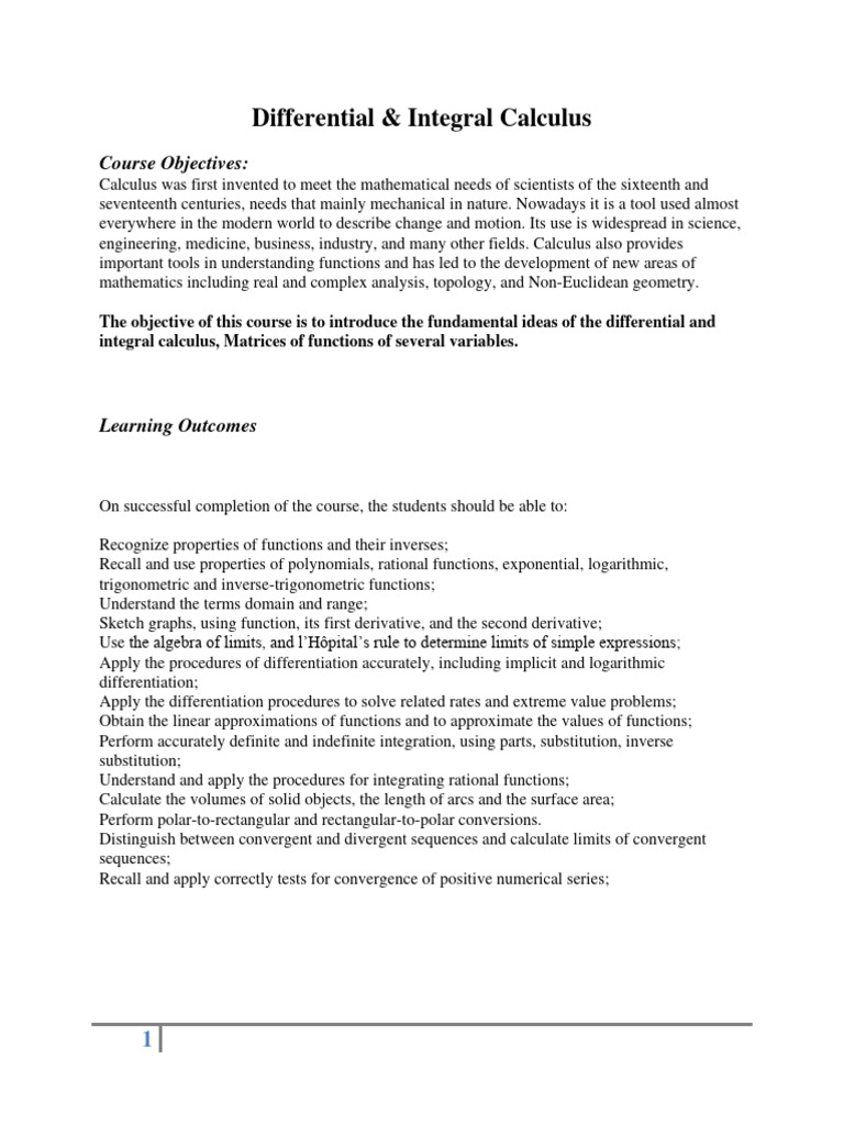 Calculus Lecture Note 221007 181025 | PDF | Function (Mathematics ...