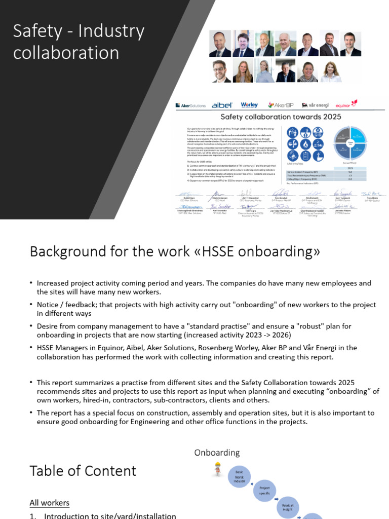 onboarding-recommendation-safety-collaboration-2025 | PDF | Information
