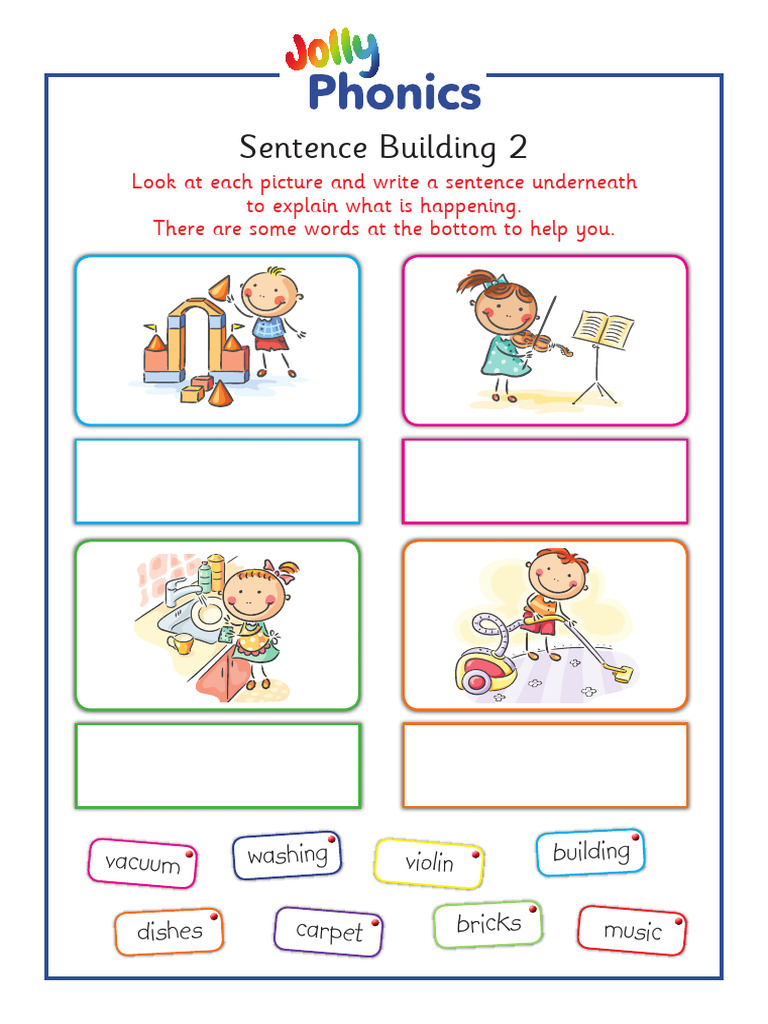Sentence Building Activities for Kids | PDF | Language Arts ...