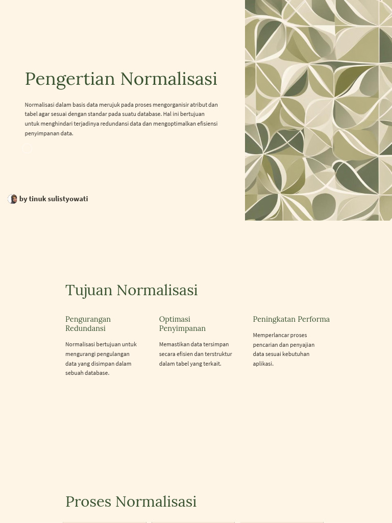 Panduan Lengkap Normalisasi Database | PDF