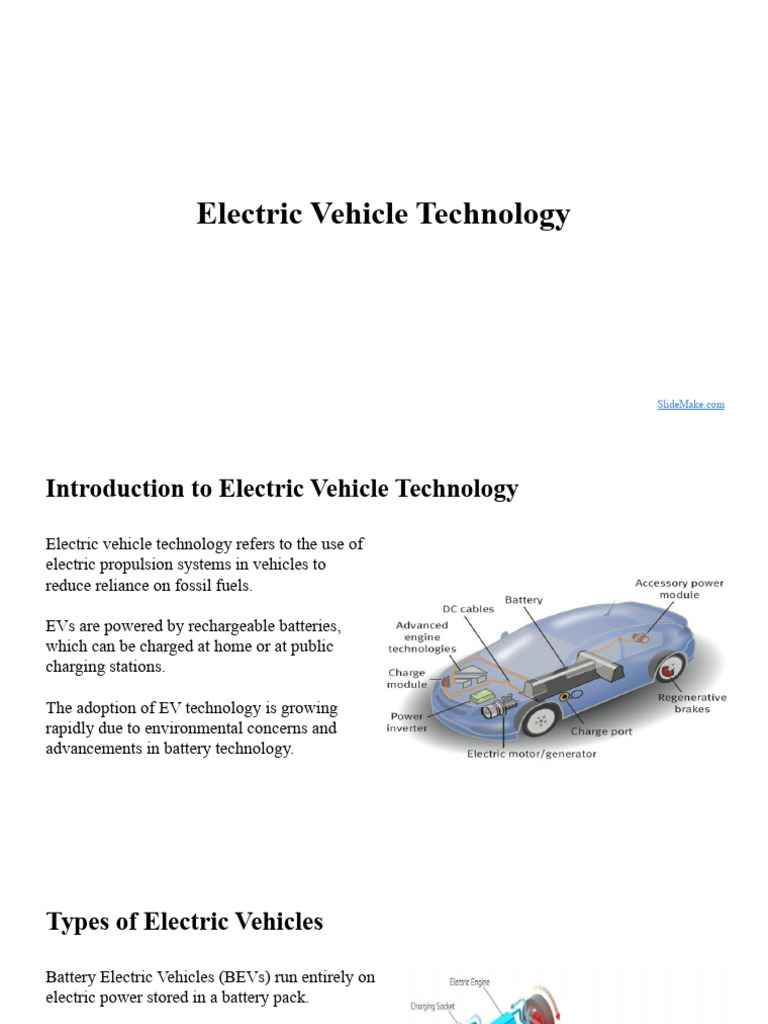 Electric Vehicle Technology | PDF | Electric Vehicle | Plug In Hybrid