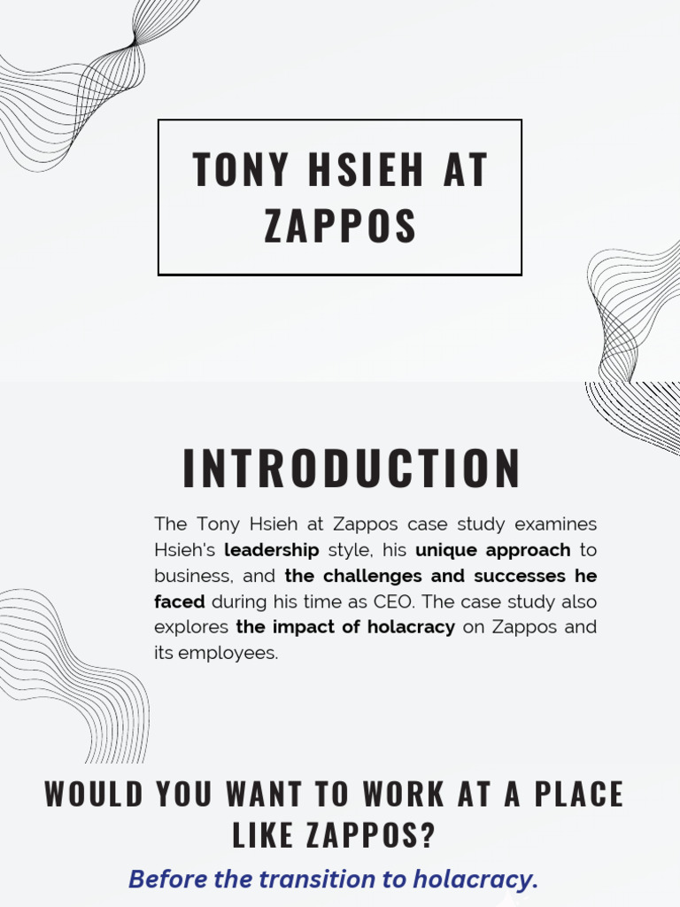 Tony Zappos - OBHR (Group 8) | PDF | Leadership | Zappos