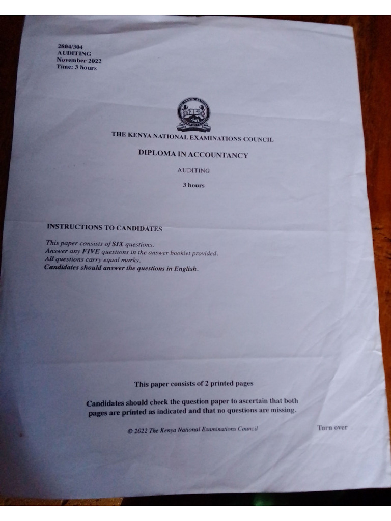 2022 Nov Auditing | PDF