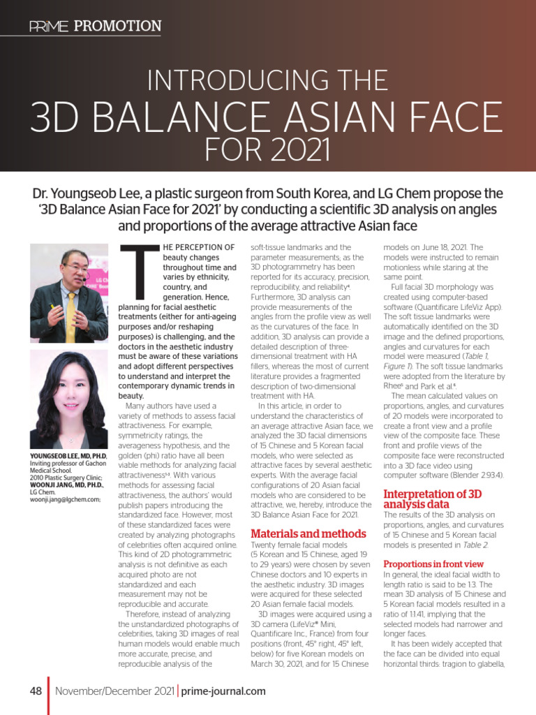 Introducing The 3D Balance Asian Face For 2021 | PDF | 3 D Computer ...