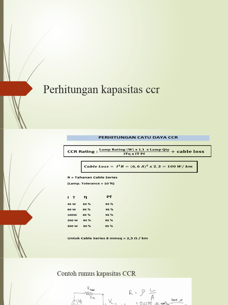 Perhitungan Kapasitas CCR | PDF | Sains & Matematika | Teknologi & Rekayasa