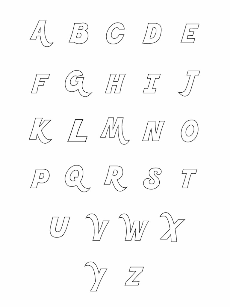 Printable Bubble Letters Fancy Letters Alphabet | PDF
