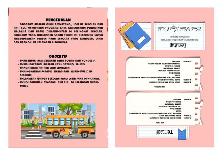 Buku Program Agp, Jom Sekolah & Anti Buli | PDF