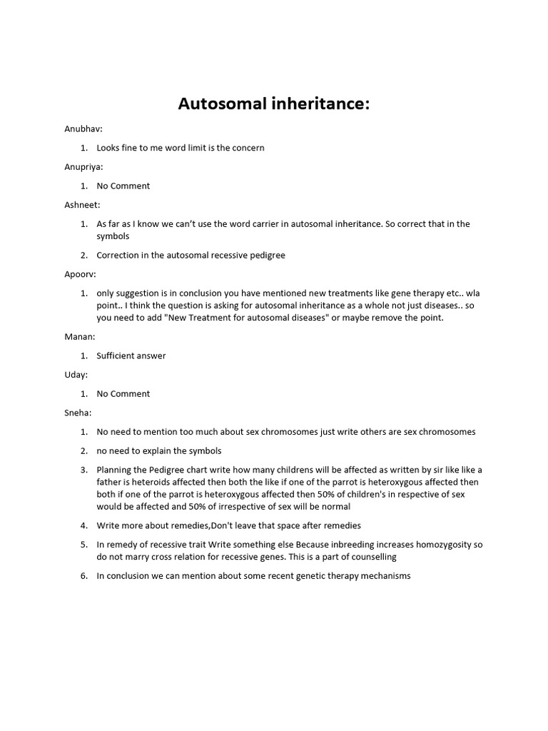 Autosomal inheritance | PDF