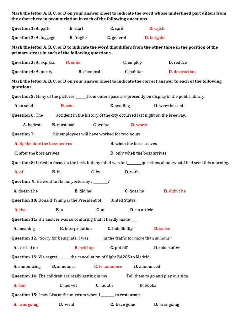 ĐỀ 05 | PDF | Physical Geography | Earth Sciences