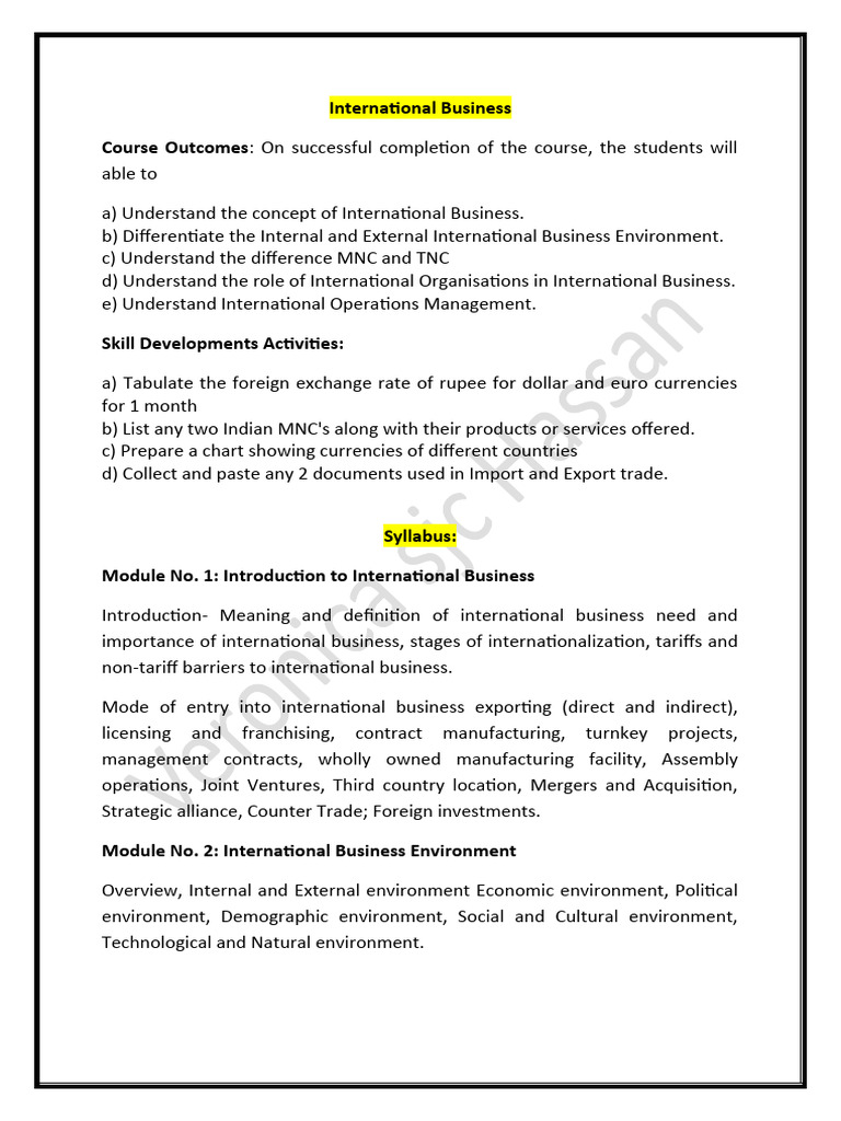 Unit 3 - Globalization | PDF | Globalization | Multinational Corporation