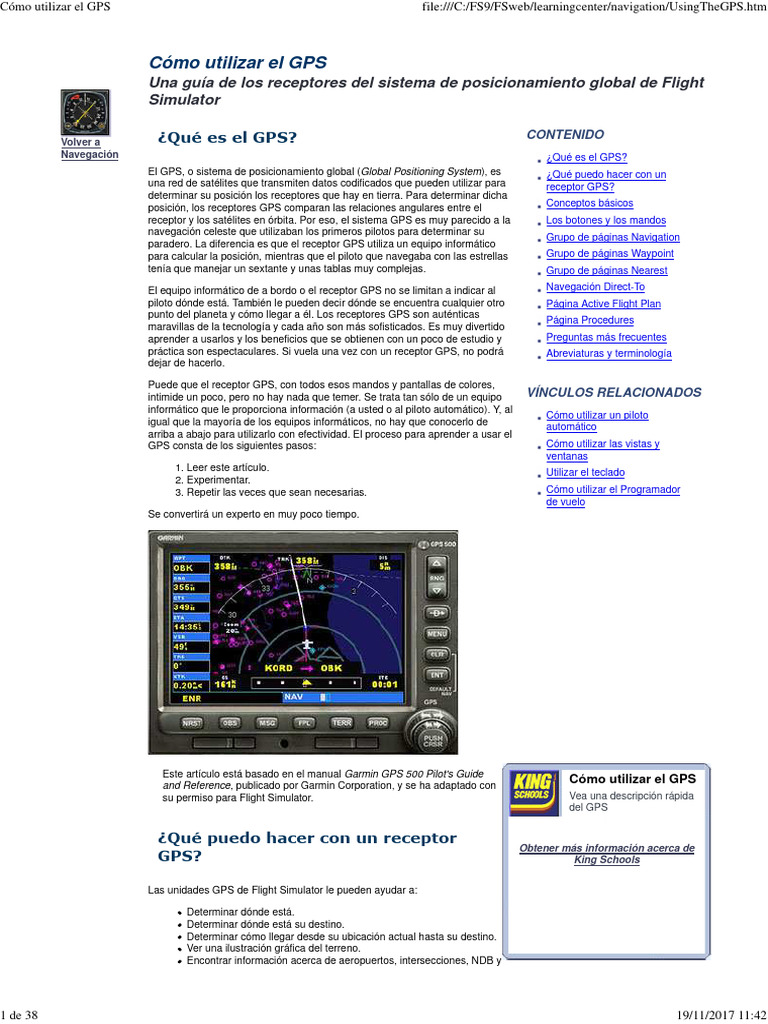 Cómo Utilizar El GPS | PDF | Sistema de Posicionamiento Global | Reglas ...