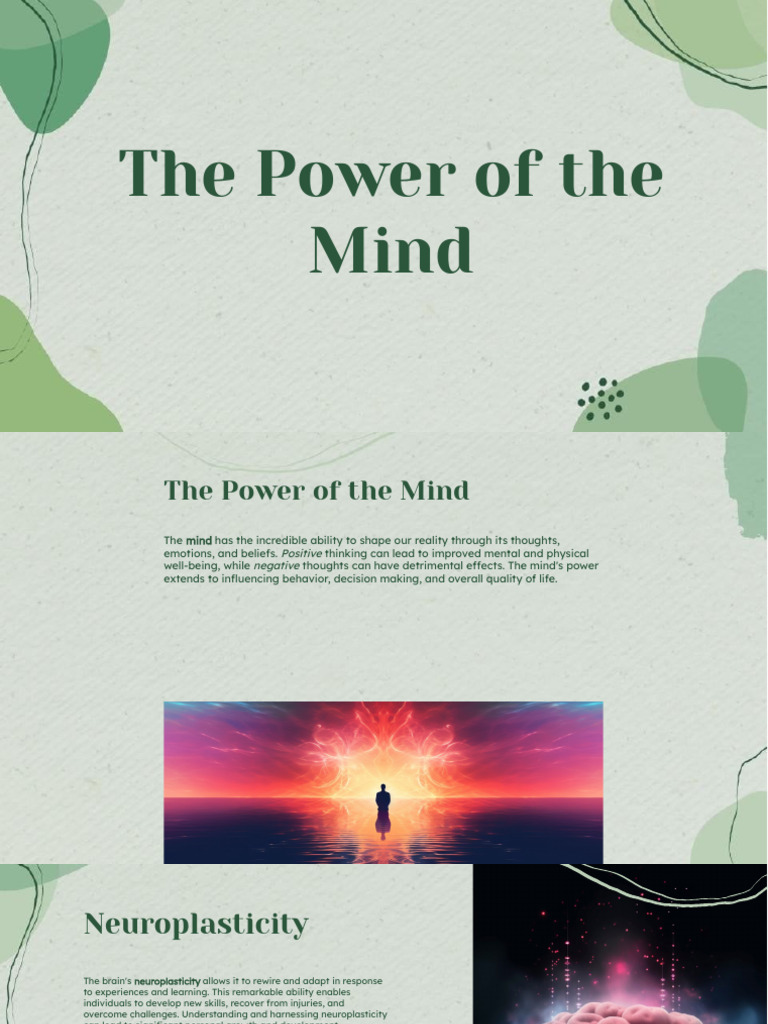 The Power of Mind | PDF | Mind | Psychological Resilience