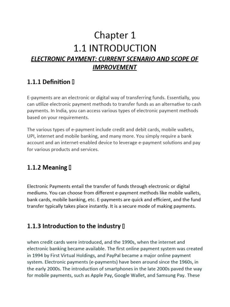 Chapter 1 Introduction Part | PDF | Payments | Credit Card