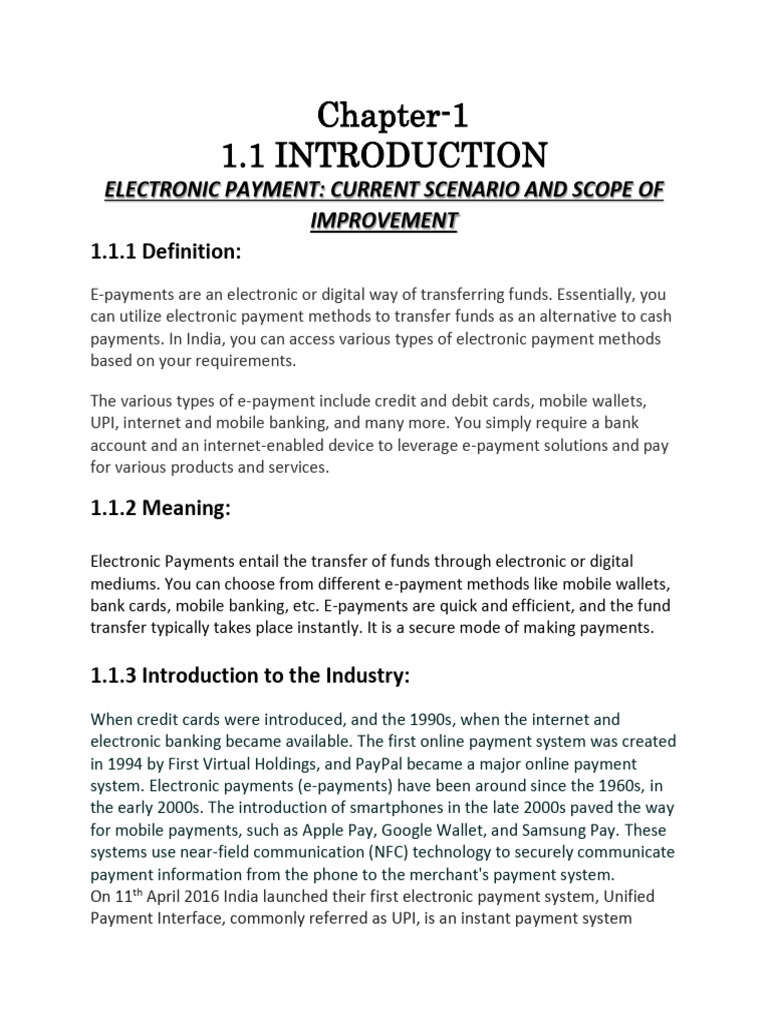 Electronic Payment | PDF | Payments | Payment System