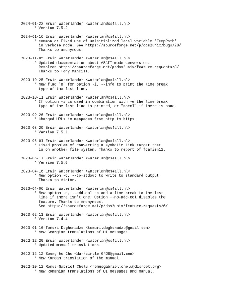 Change Log | PDF | Text File | Filename