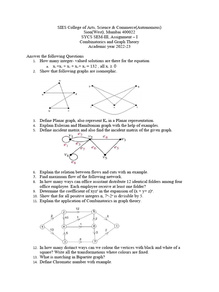 CT Assignment 2022-23 | PDF
