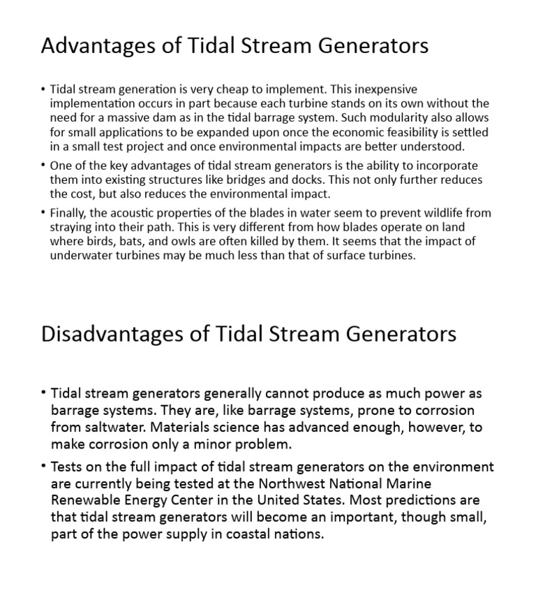 A Tidal Stream Generators | PDF