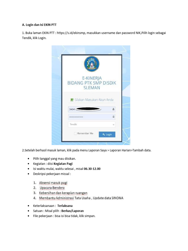 Panduan Ekin PTT 2024 | PDF